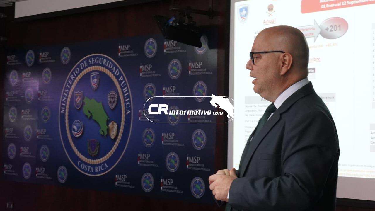 Autoridades del Ministerio de Seguridad Pública y del OIJ juntos por ...